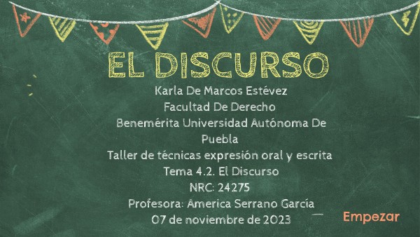 El discurso | Genially