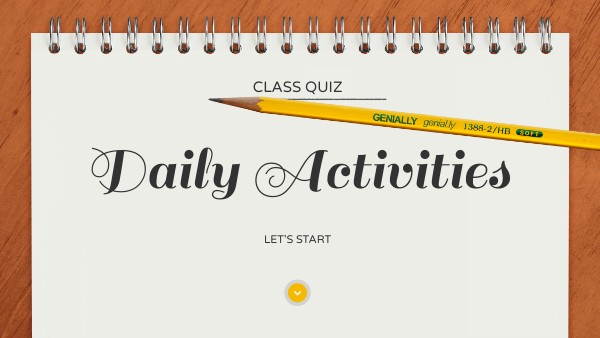 DAILY ACTIVITIES | Genially