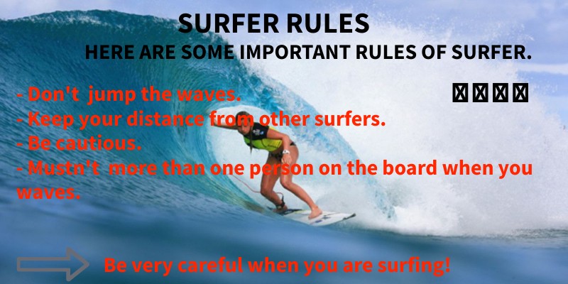 SURFER RULES