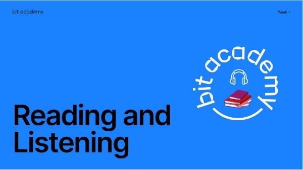 Receptive skills week 1 | Genially