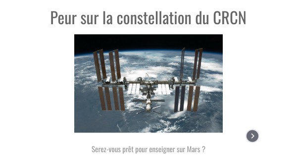 Peur sur la constellation du CRCN | Genially