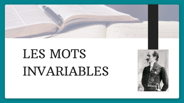 EDL Les mots invariables G1