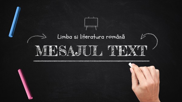 Prezentare mesajul text - Clasa a 4-a | Genially