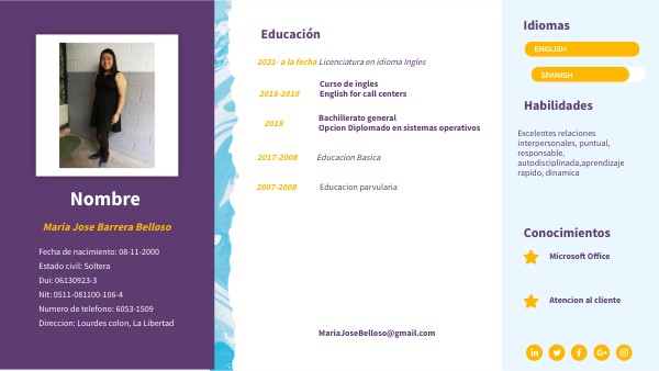 CV GENIAL Maria Jose | Genially