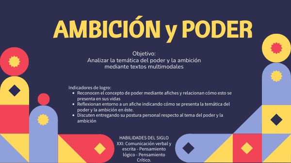 Ambición y poder 2° medio | Genially