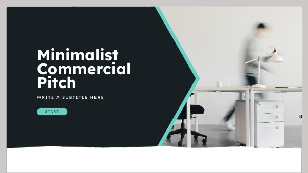 MINIMALIST COMMERCIAL PITCH | Genially