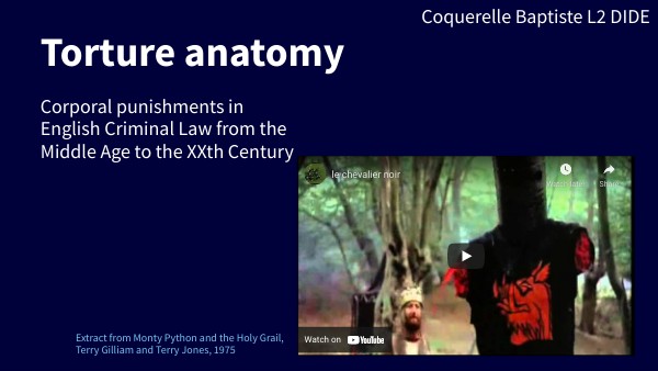 Torture and Criminal trial Coquerelle Baptiste L2 DIDE