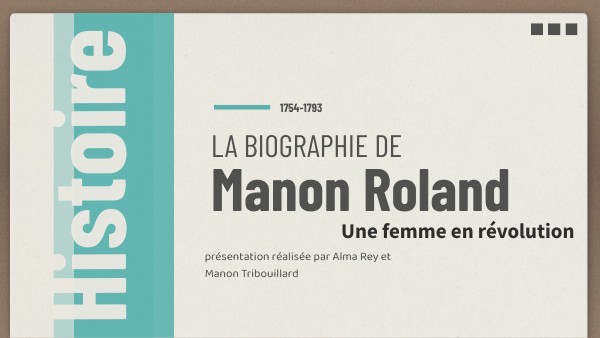 Manon Roland | Genially