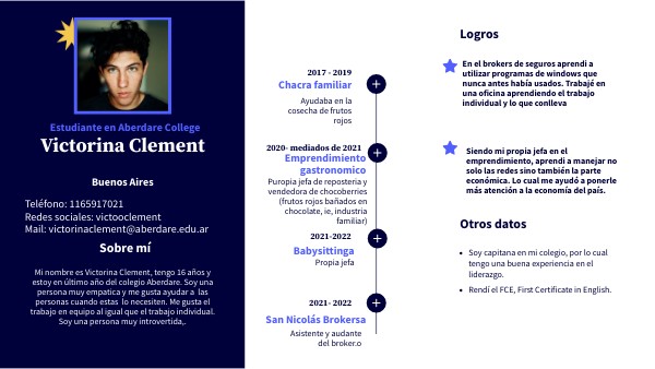 CV victorina clement