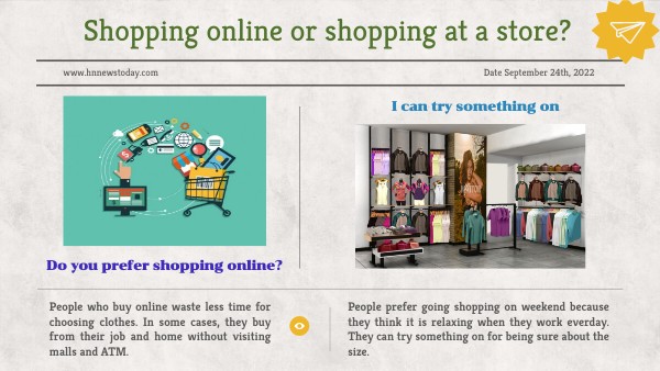 Newspaper of shopping | Genially