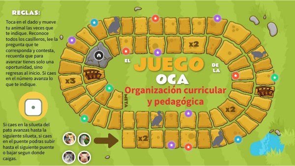 JUEGO DE LA OCA - ORGANIZACIÓN CURRICULAR Y PEDAGÓGICA | Genially