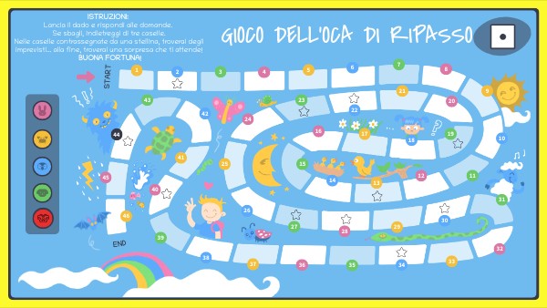 gioco dell'oca ripasso iniziale