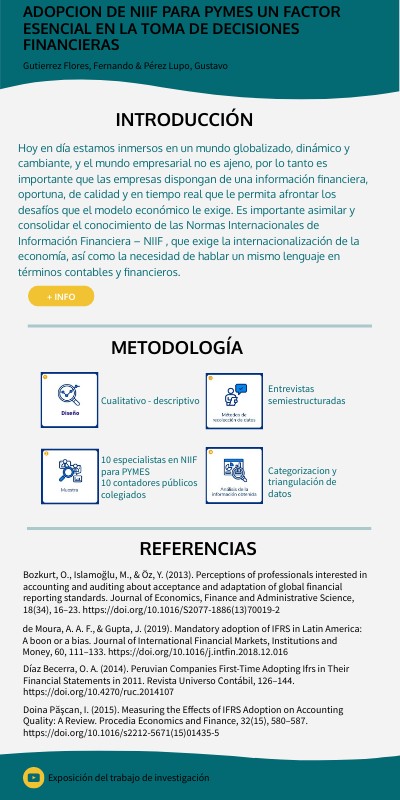 ADOPCION DE NIIF PARA PYMES UN FACTOR ESENCIAL EN LA TOMA DE DECISIONE