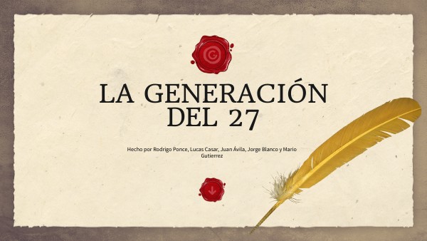 LA GENERACIÓN DEL 27