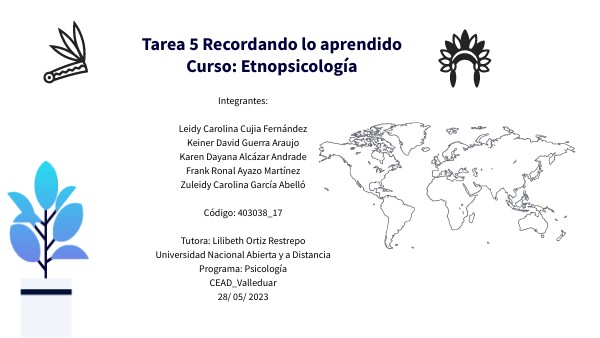 Tarea 5 Recordando lo aprendido | Genially