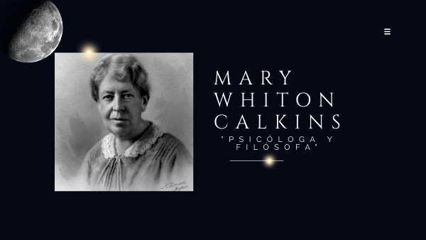 PRESENTACIÓN MARY WHITHON CALKINS