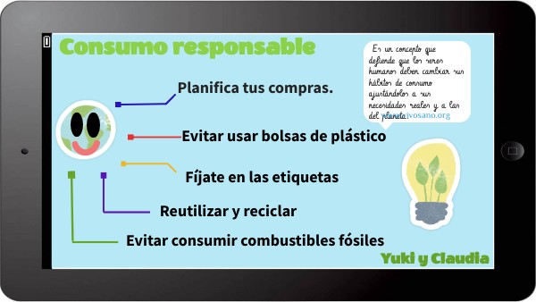 Infógrafía consumo responsable-Yuki y Claudia | Genially