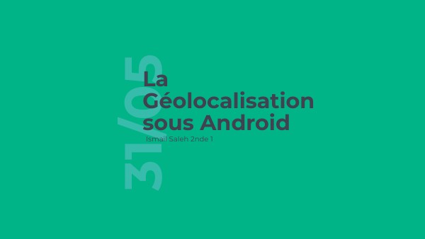 Géolocalisation sous Android
