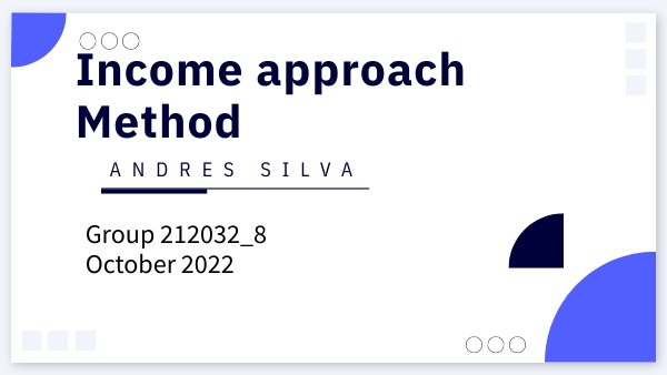 Income Method | Genially