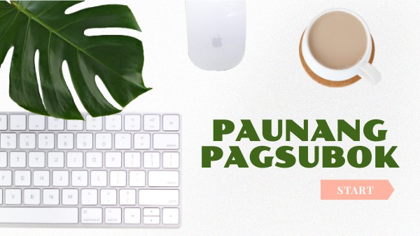 M1-3 Paunang Pagsubok