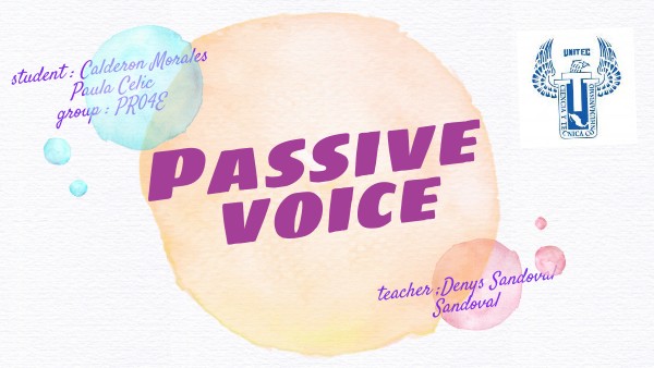 presentacion de passive voice | Genially