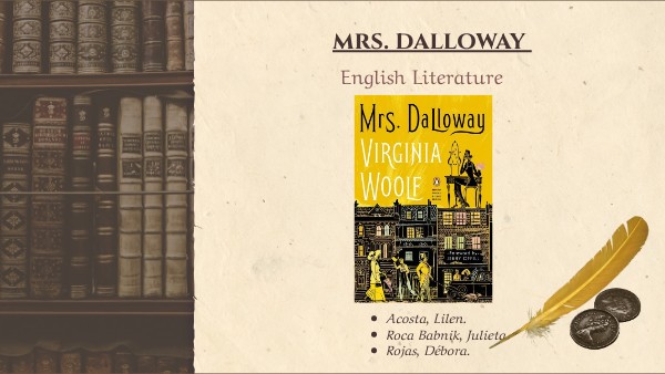 Mrs Dalloway by Virginia Wolf | Genially