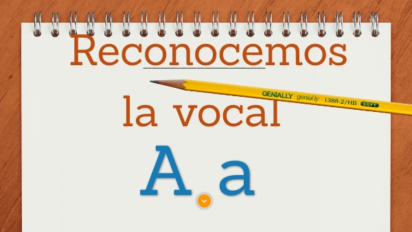 Aprendemos la vocal A | Genially