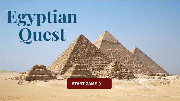 Egyptian Quest | Genially