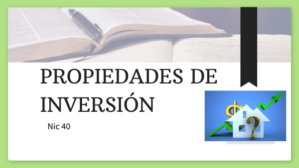Propiedades de inversión