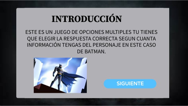 QUIZZ BATMAN FAN? | Genially