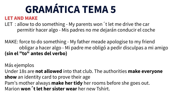 TEMA 5 INGLÉS 3A EVALUACIÓN | Genially