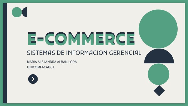 e-commerce | Genially