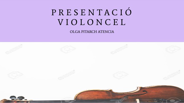 PRESENTACIÓ violoncel olga