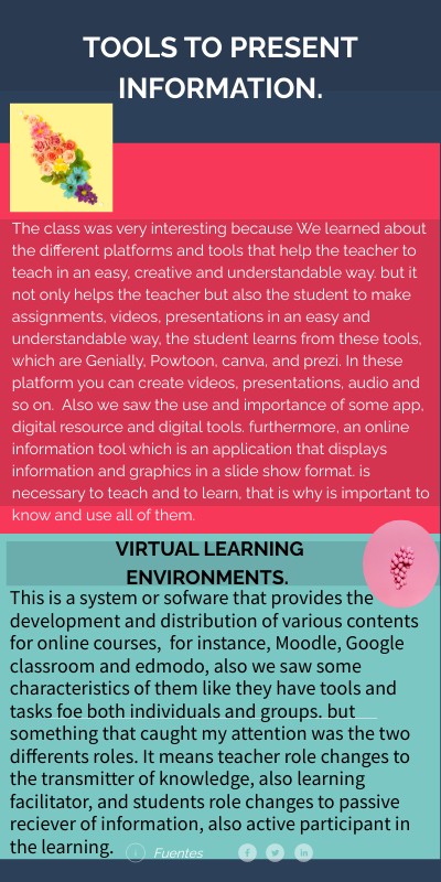 Tools to present informations