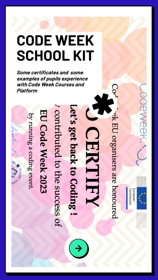 Code Week 2023 at Adriano School