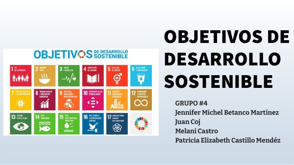 Infografía ODS (Objetivo 13, 14, 15 y 16) | Genially