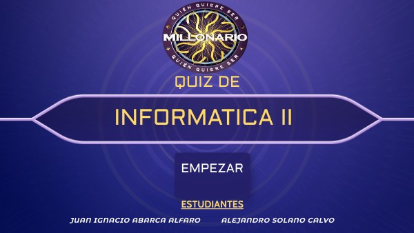 QUIZ INFORMATICA II | Genially