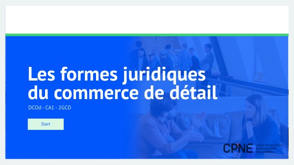 Les formes juridiques - DCOd/CA1 | Genially