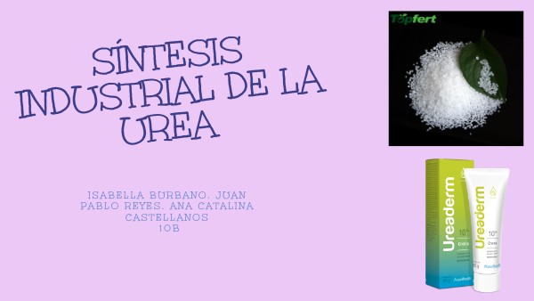 Síntesis industrial de la urea | Genially