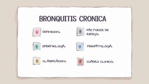 Bronquitis Cronica | Genially