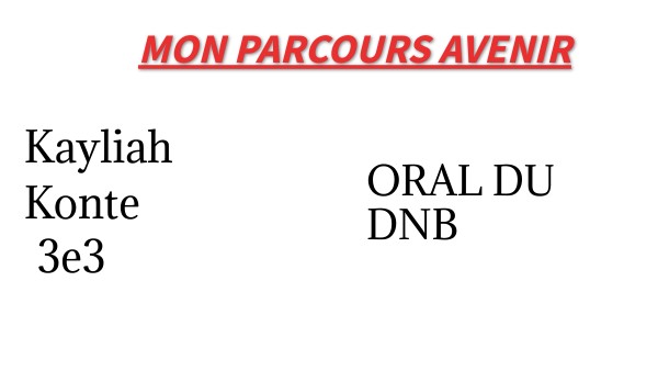 PRESENTATION KAYLIAH