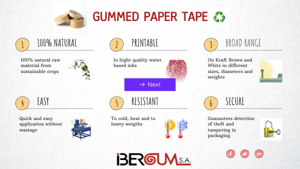 Gummed paper tape advantages