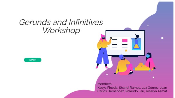 Gerunds and Infinitives - Workshop | Genially