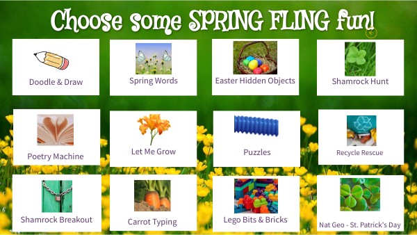 Spring Activity Board | Genially