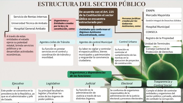 ESTRUCTURA DEL SECTOR PÚBLICO | Genially