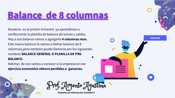 BALANCE DE 8 COLUMNAS | Genially