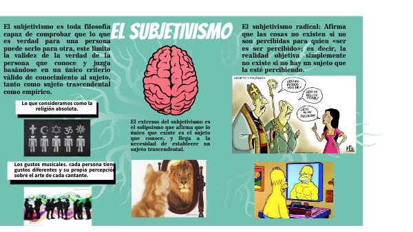 EL SUBJETIVISMO | Genially