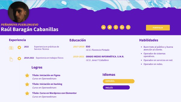 CV GENIAL | Genially