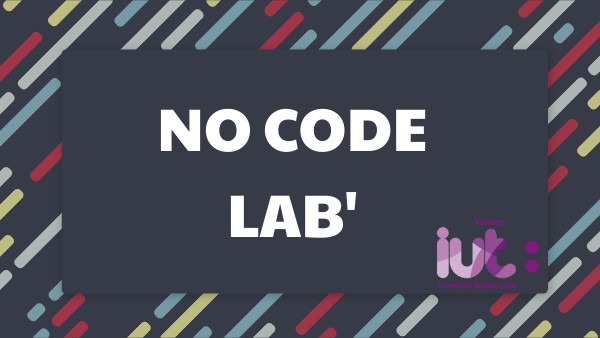 No code lab IUT Vannes | Genially