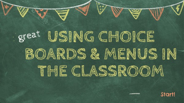 Choice Boards and Menus | Genially